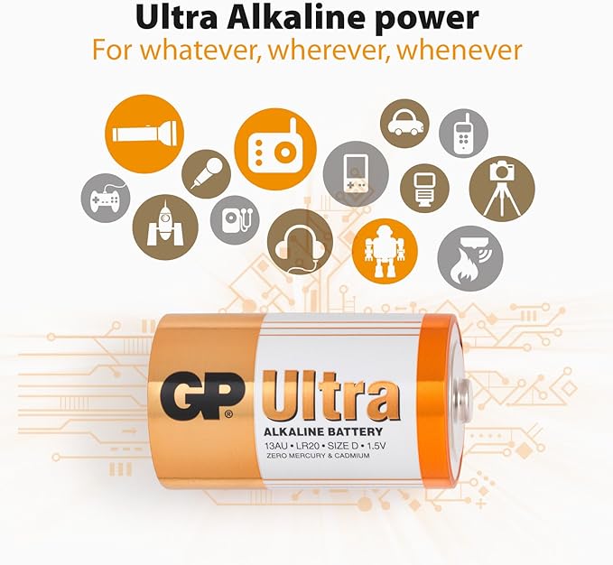 GP Ultra Alkaline Battery D Cell – That's A Wrap